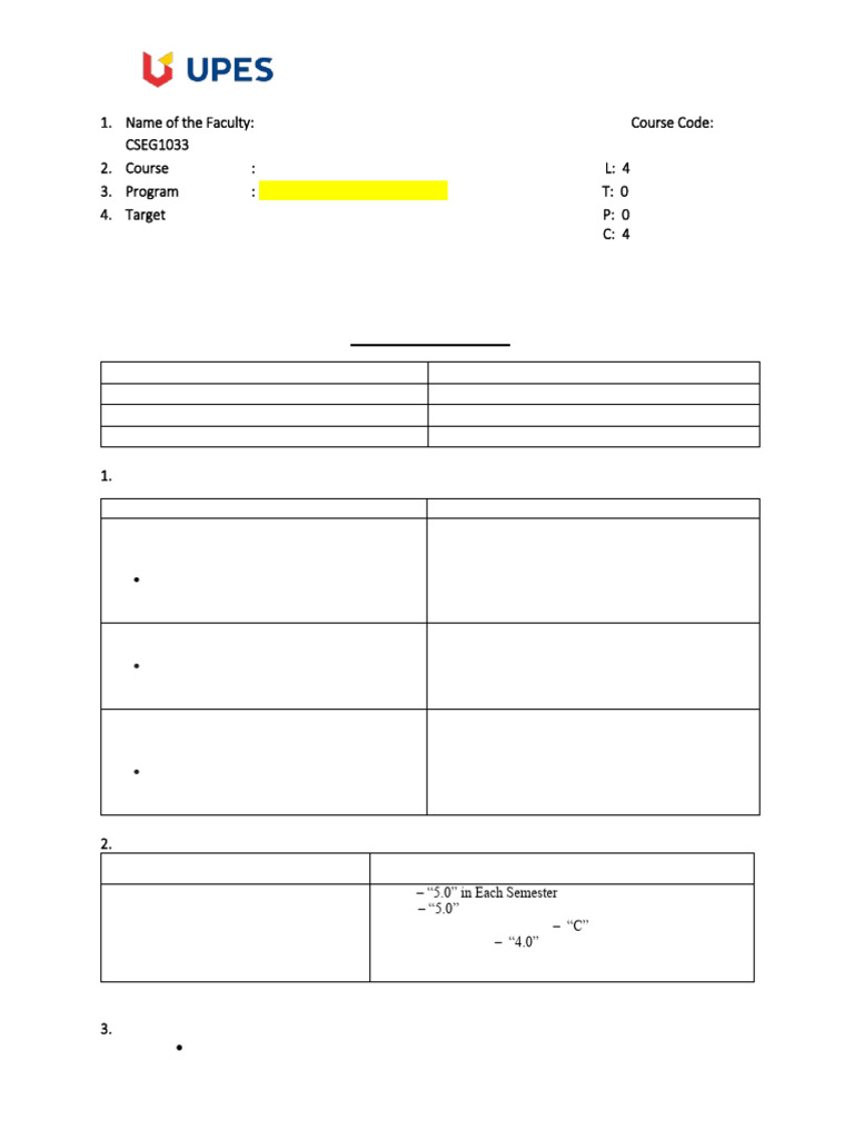 Course Plan (Theory) -Data Structures &Algorithms | PDF | Engineering | Algorithms And Data ...
