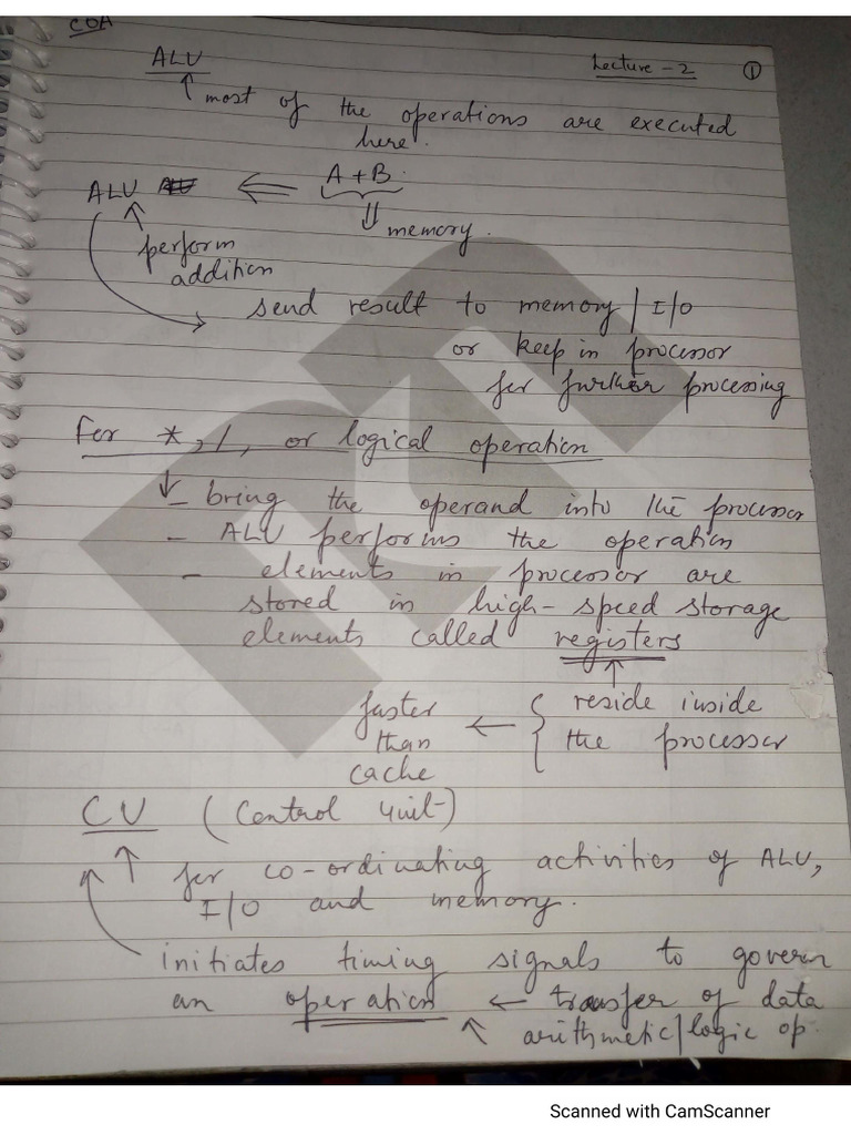 COA Lecture 2 Part 1 | PDF