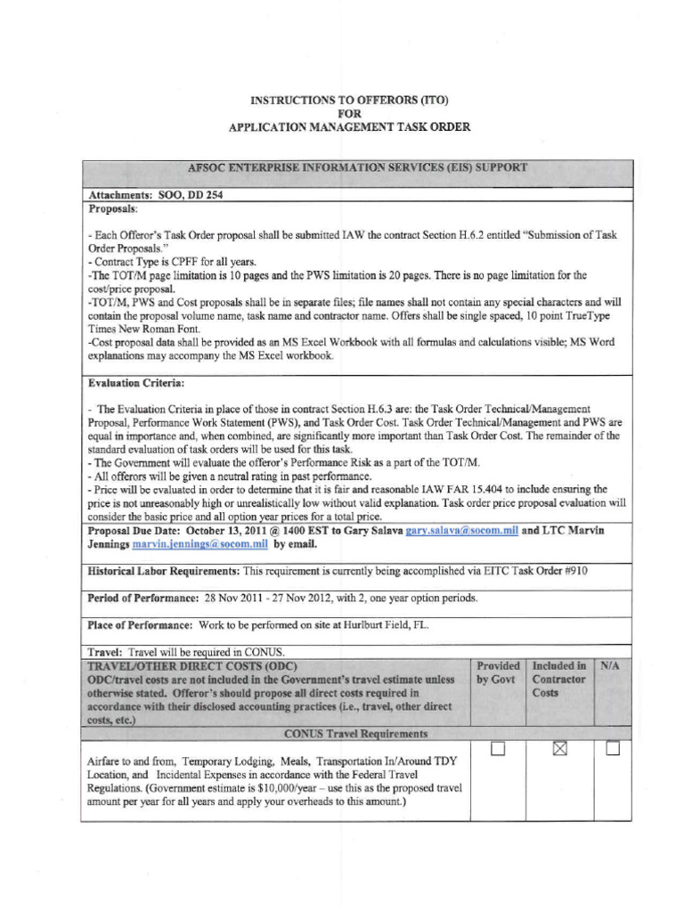AFSOC EIS Support | PDF
