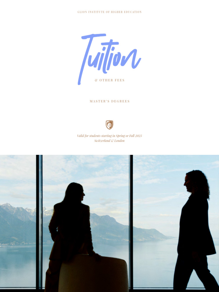 2025 Spring & Fall Glion Masters Degrees Tuition Fees | PDF | Travel Visa | Fee