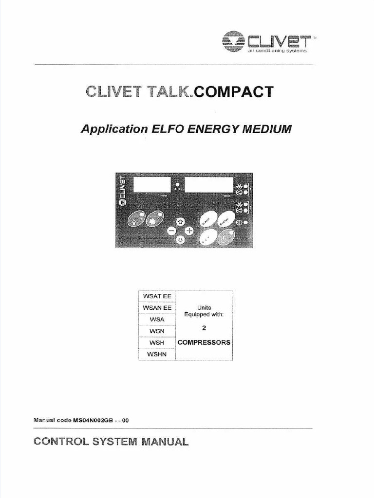 PDF Clivet Wsat Ee B 602 DD | PDF