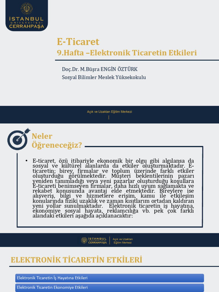 Elektronik Ticaret | PDF