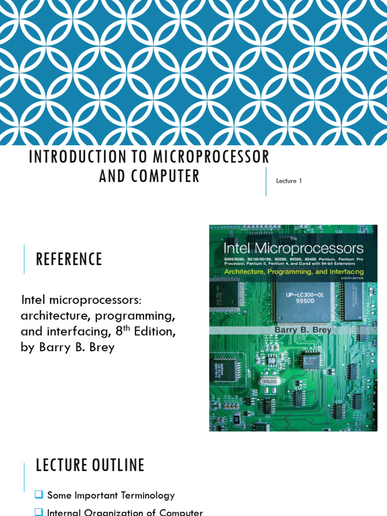 Lecture 1 - Introduction To Microprocessor and Computer | PDF | Central Processing Unit ...
