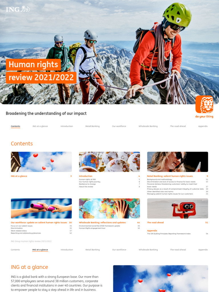 2022 ING Human Rights Report | PDF | Banks | Ing Group