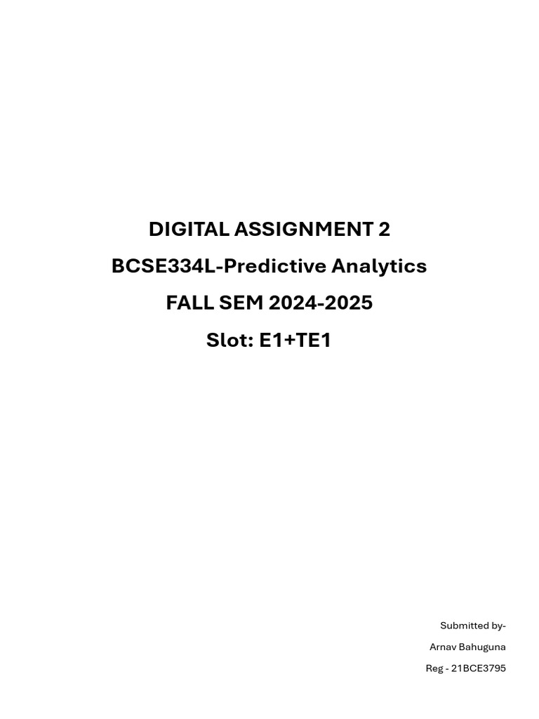 PA DA2_merged | PDF | Regression Analysis | Errors And Residuals