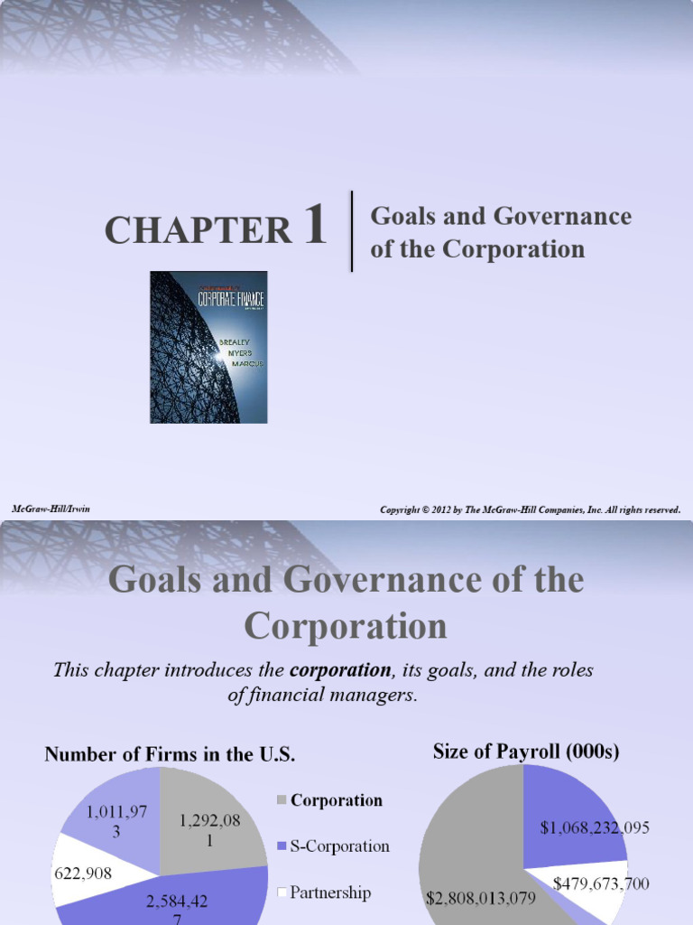 Chap001 (1) | PDF | Corporations | Capital Budgeting