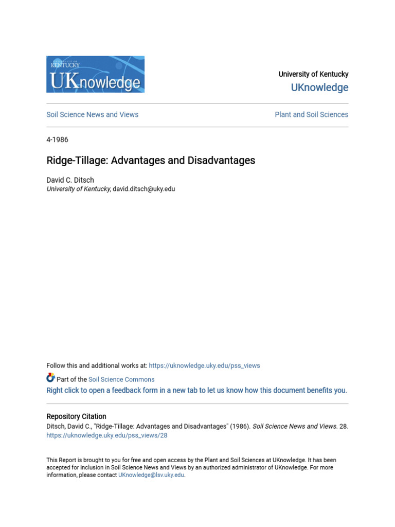 Ridge-Tillage_ Advantages and Disadvantages (1) - Copy | PDF | Tillage ...