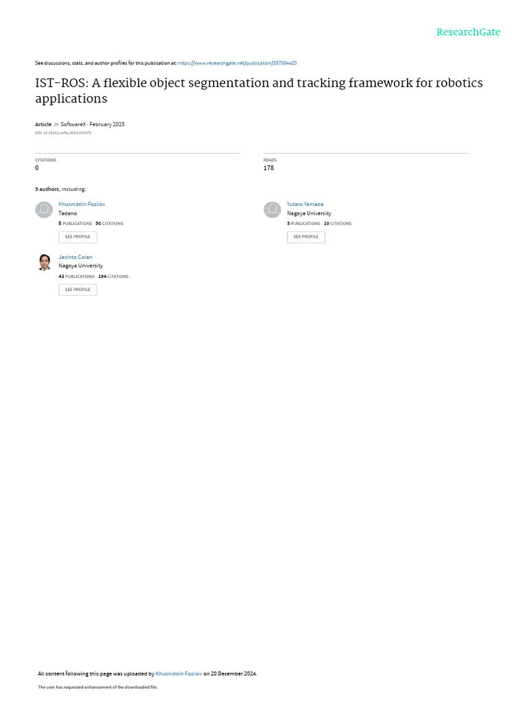 1-s2.0-S2352711024003492-main | PDF | Image Segmentation | Robotics