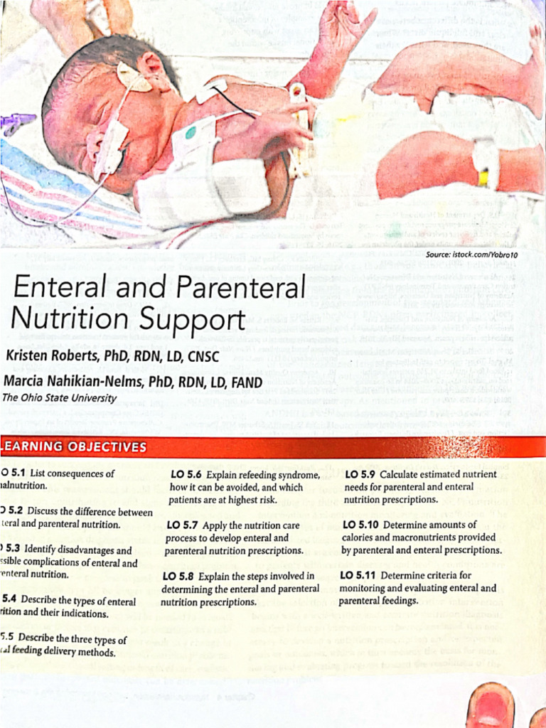 CH 5 - Enteral and Parenteral Nutrition Support - 1 | PDF