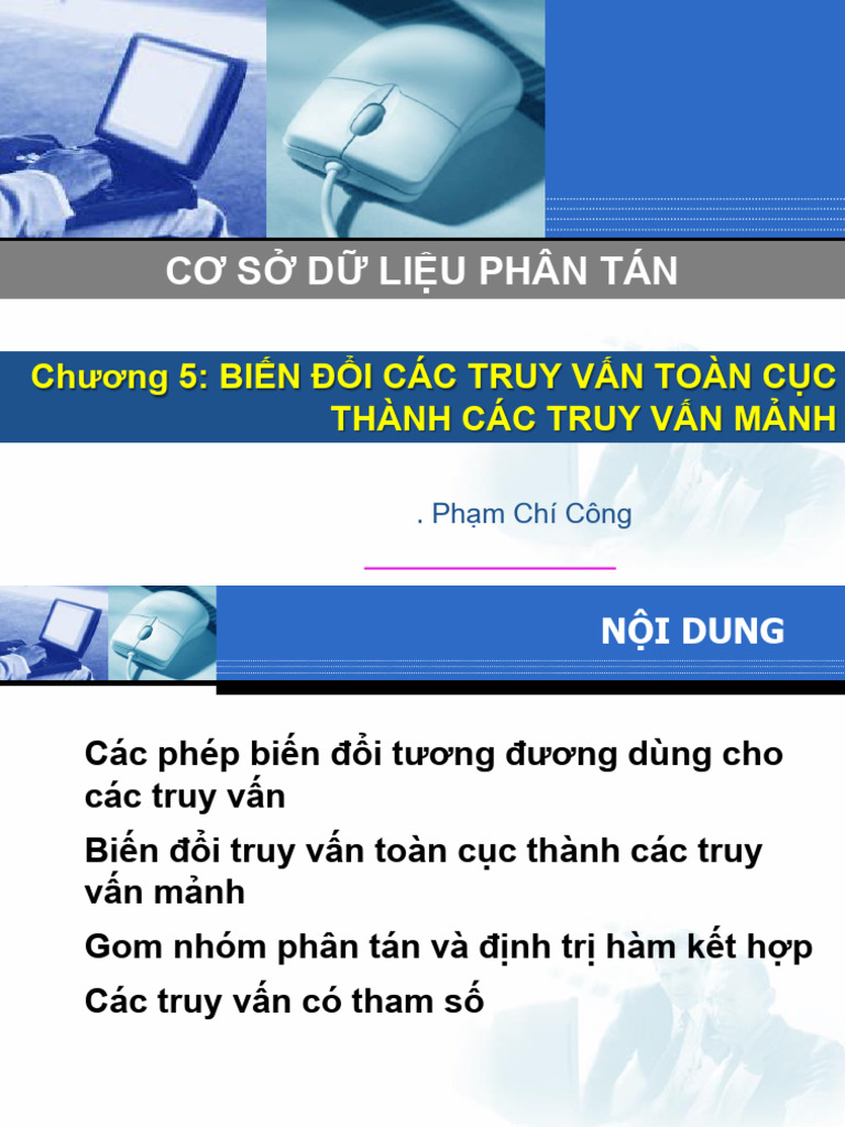 [CSDLPT] Chuong5 | PDF