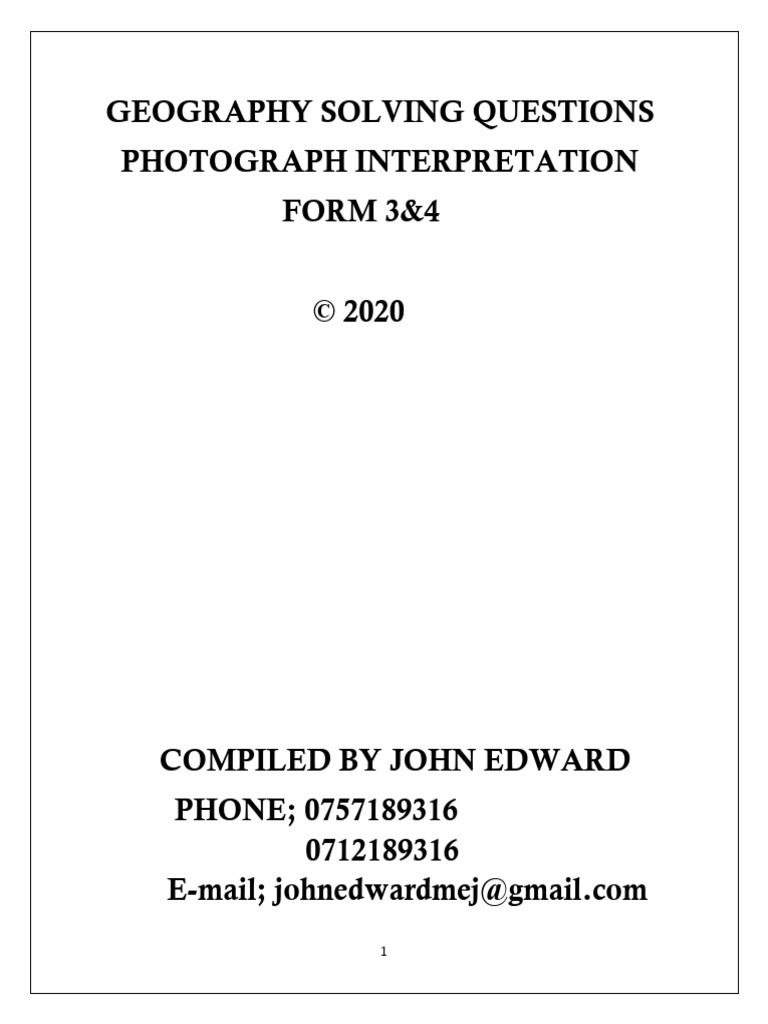 GEOGRAPHY SOLVING QUESTIONS | PDF