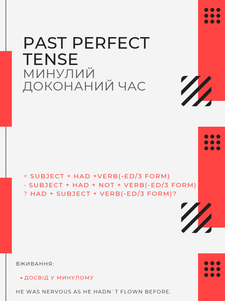 Past Perfect & Cont. | PDF