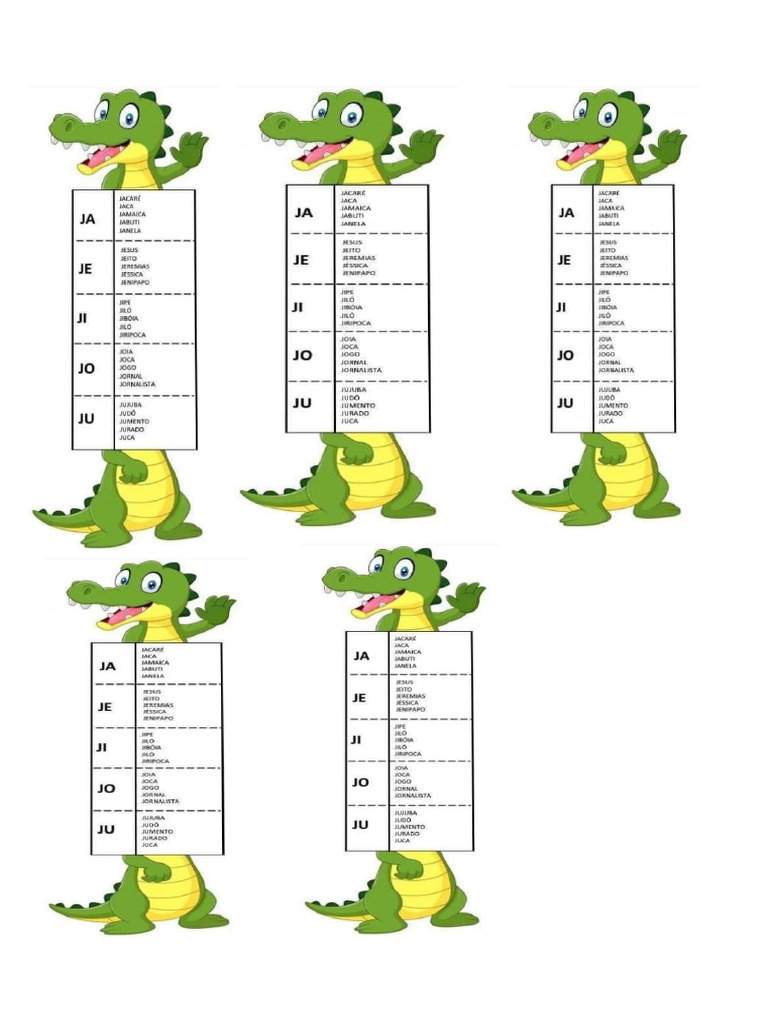 Aula Letra J | PDF