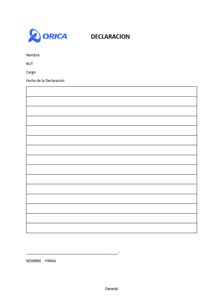 DECLARACION | PDF