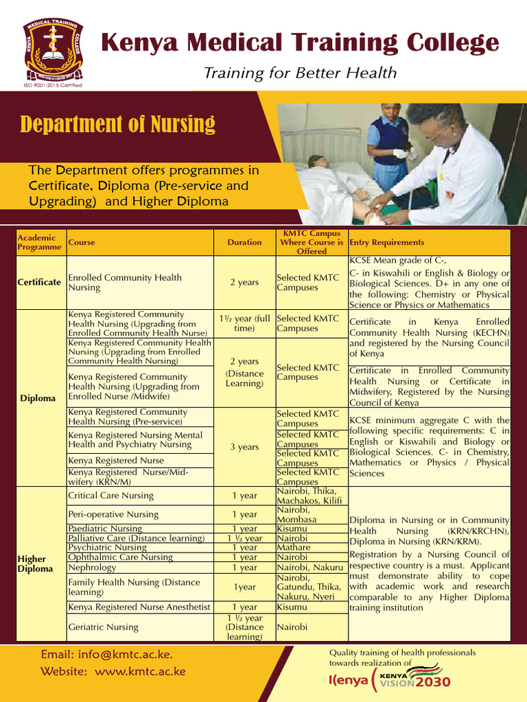 KMTC Midwifery Course Requirements | PDF | Nursing | Midwife