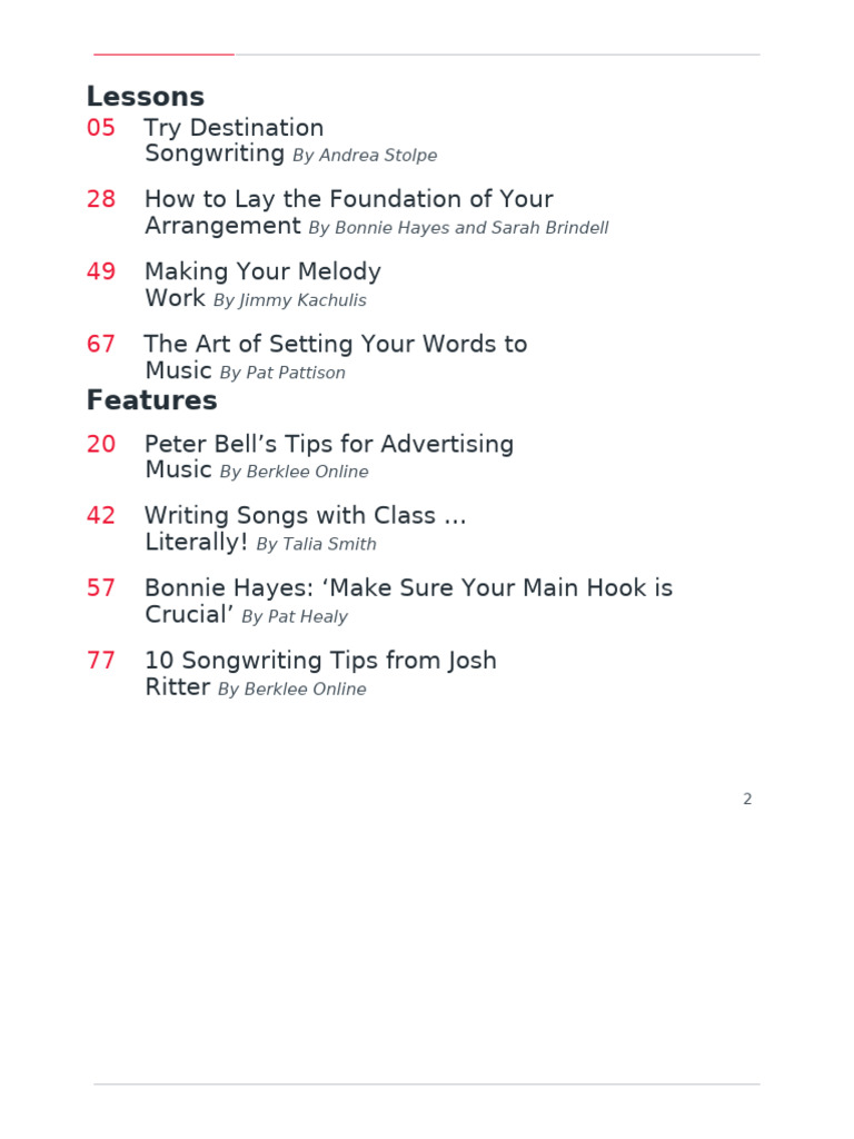Songwriting book (pdf.io) | PDF | Tempo | Rhythm
