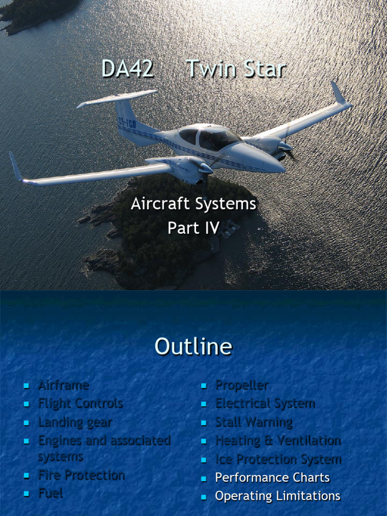DA42 Twin Star Aircraft Systems Overview | PDF | Visual Flight Rules ...