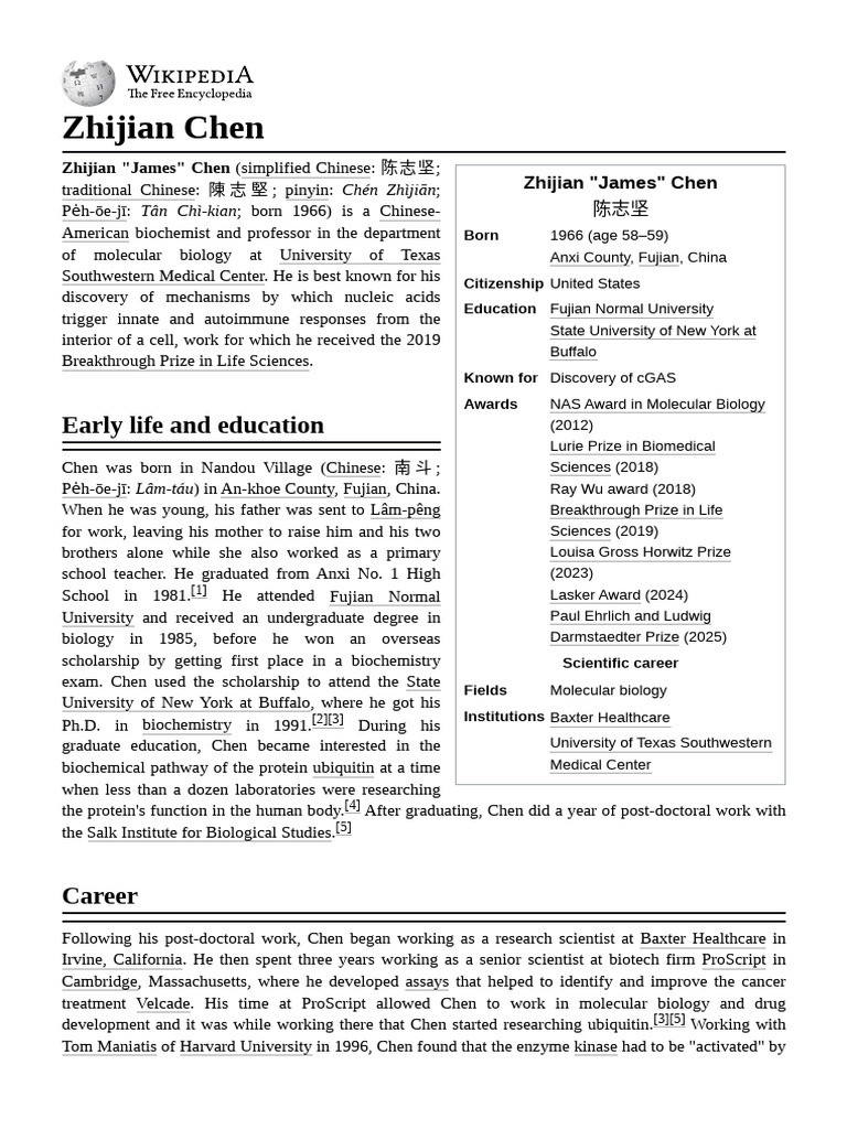 Zhijian_Chen | PDF | Biology | Biochemistry
