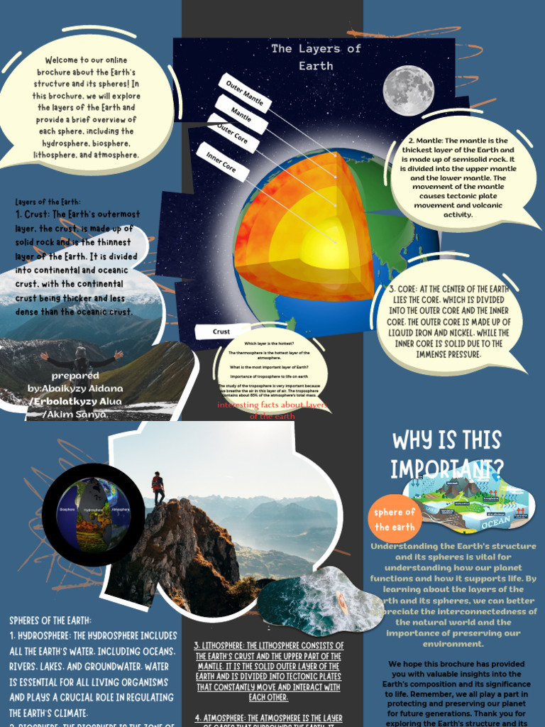 Blue Gray Creative Travel Adventure Trifold Brochure | PDF | Earth ...