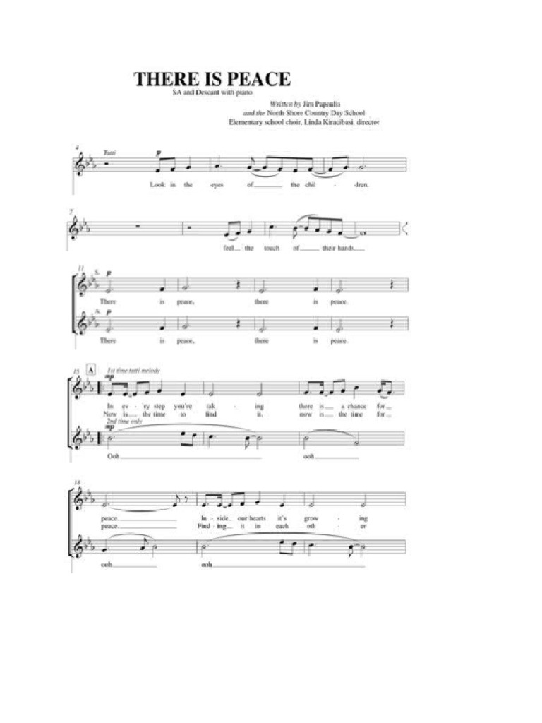 Short Score Peace | PDF