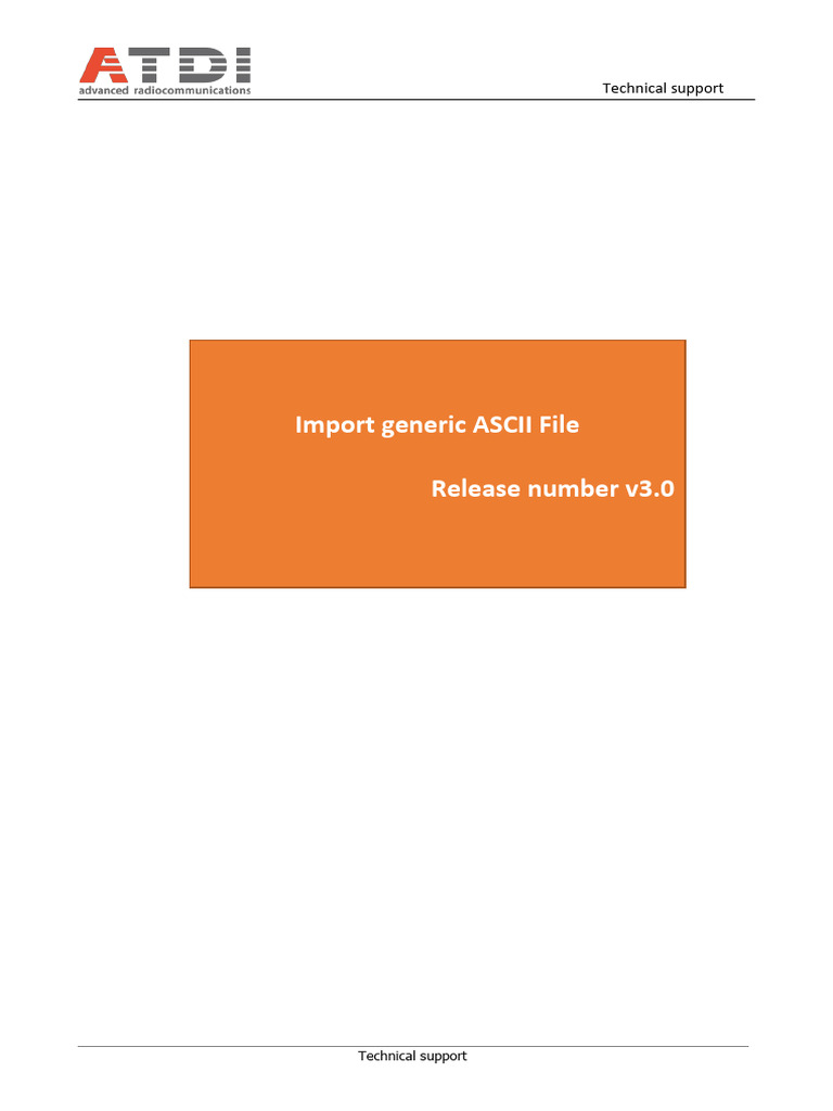 22-Import Generic ASCII File | PDF | Computer File | Comma Separated Values