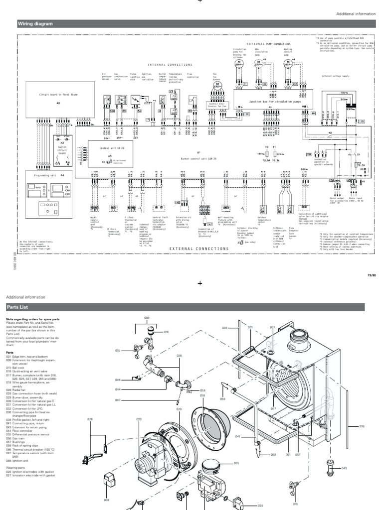 Viessmann Wiring Diagram | PDF | Mains Electricity | Thermostat