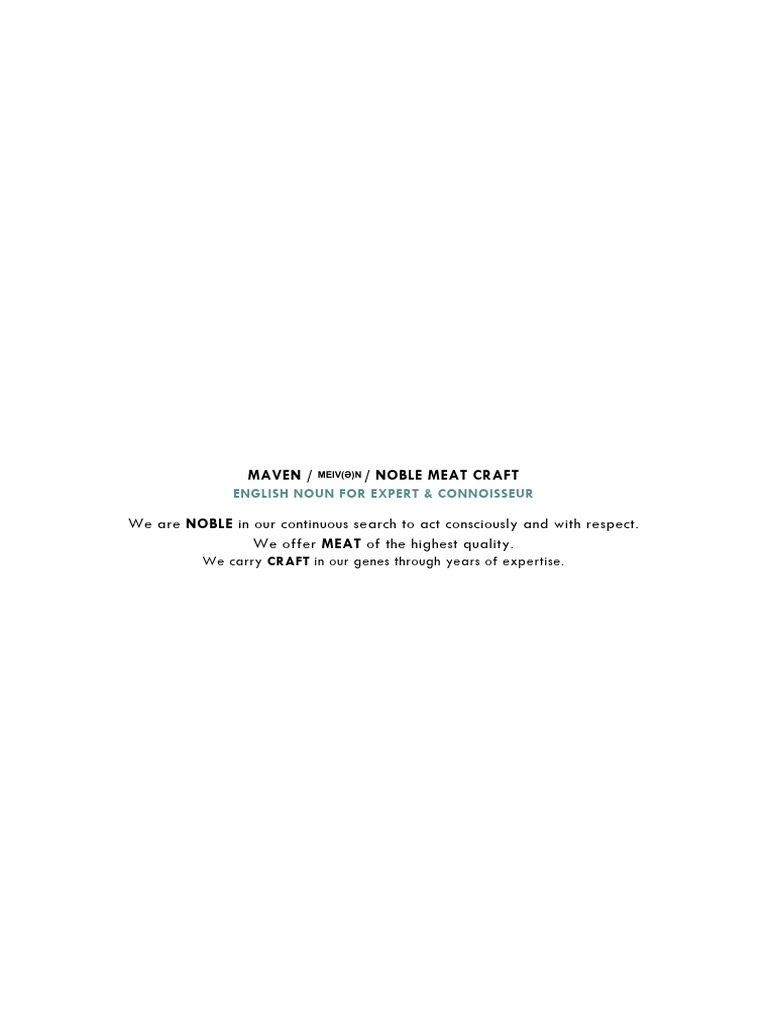 MAVEN+food+menu+Bent | PDF | Beef | Kebab