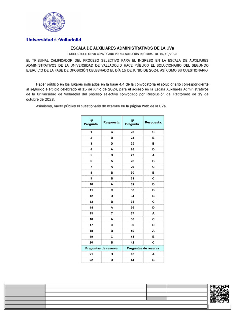 Solucion 2 Ejer Esc Aux Adm Report | PDF