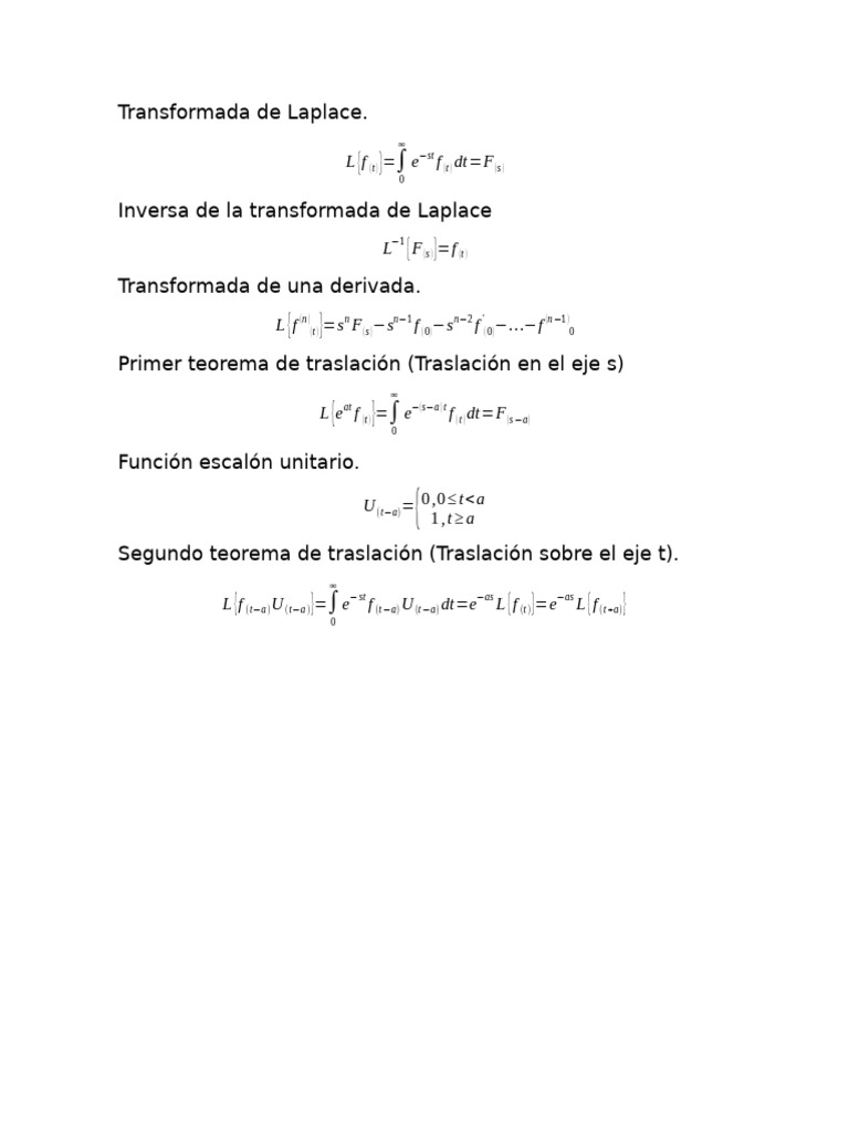 Transformada de Laplace | PDF