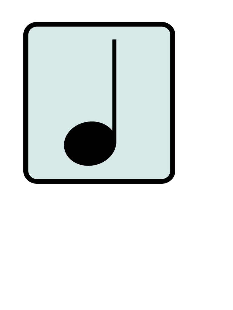 Tarjetas Figuras Musicales 1º y 2º | PDF