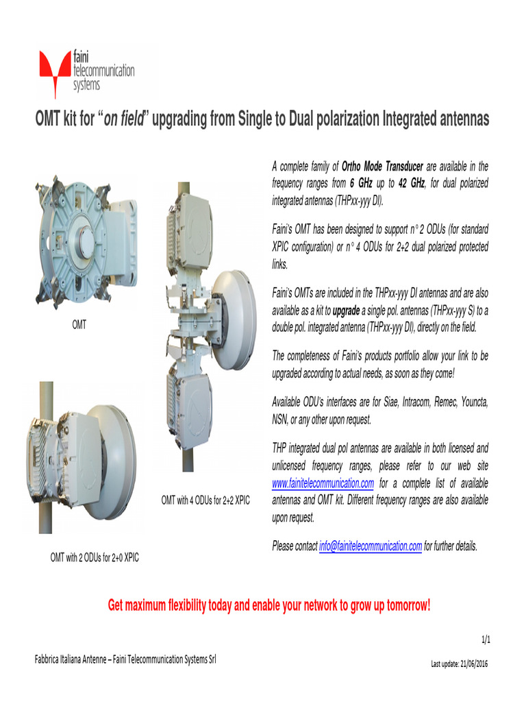 160621_OMT kit | PDF | Information And Communications Technology | Electronic Engineering