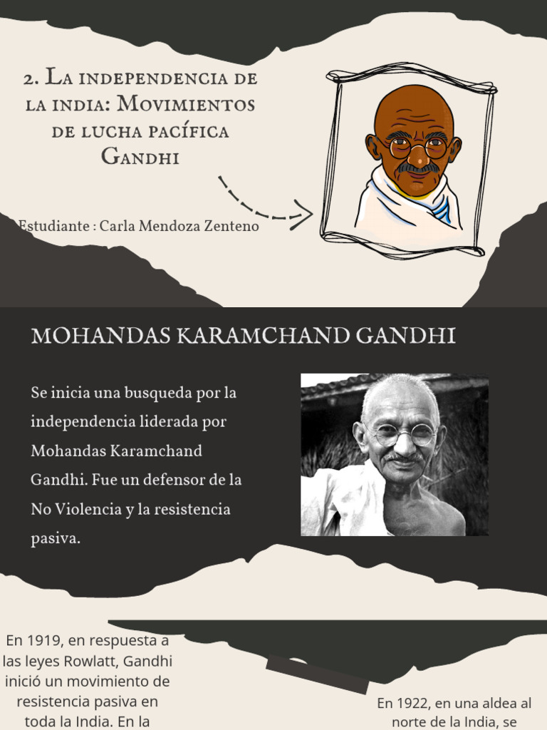 Biografía Mahatma Ghandi | PDF