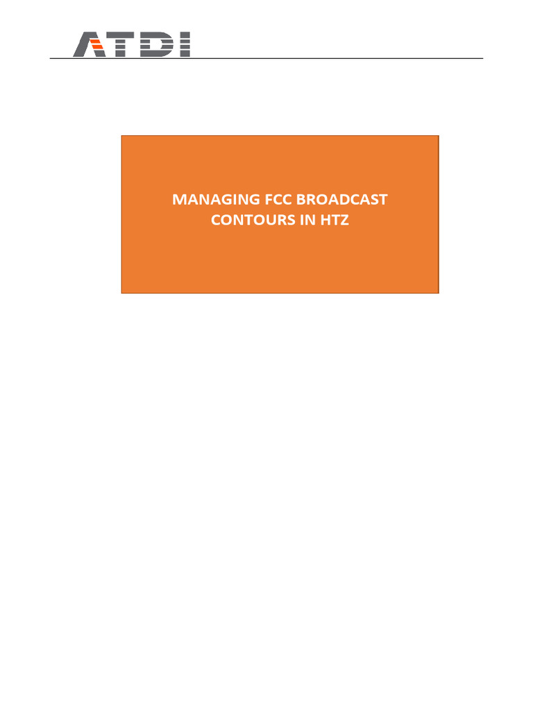 FCC-Broadcast-contours | PDF | Contour Line | Antenna (Radio)