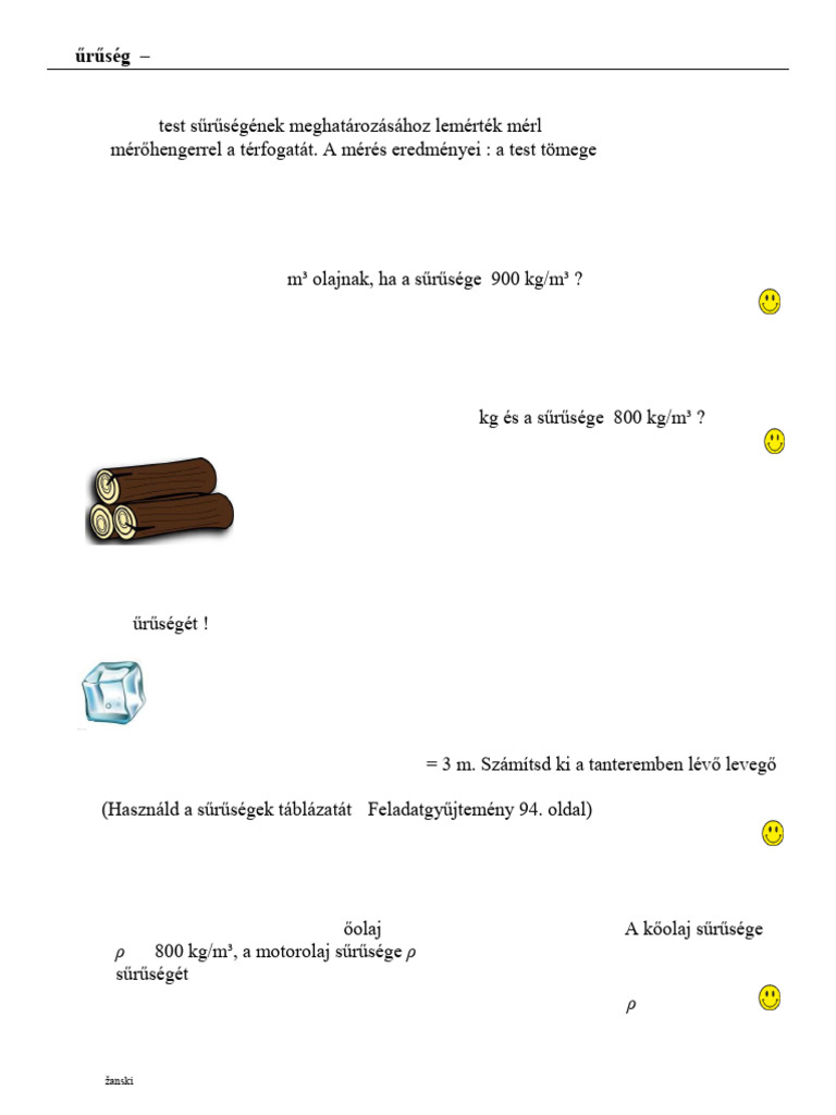A Suruség Gyakorlo Feladatok 2015 | PDF