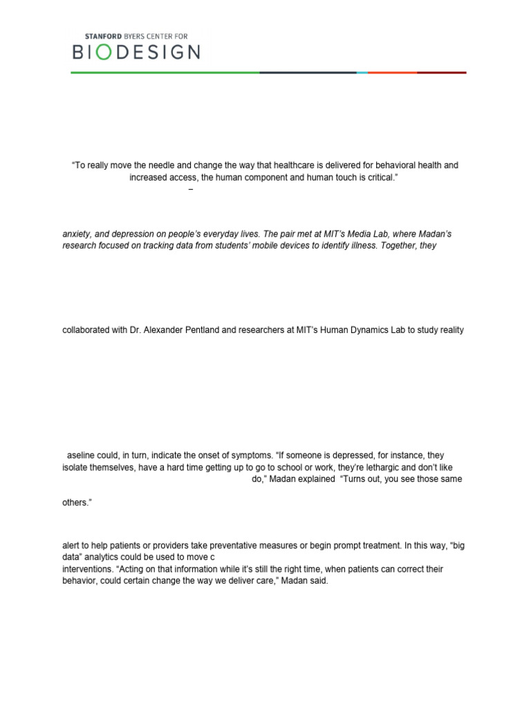 Ginger - Io User Focused Ideation and Design | PDF | Mental Health ...