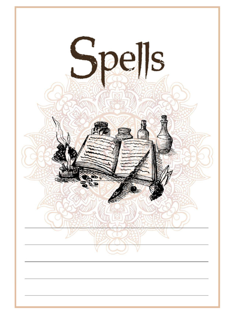 Spell Divider Page Spells8 | PDF