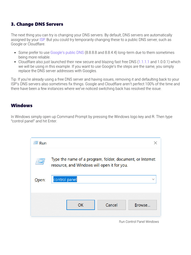How To Fix The DNS - PROBE - FINISHED - NXDOMAIN Error | PDF