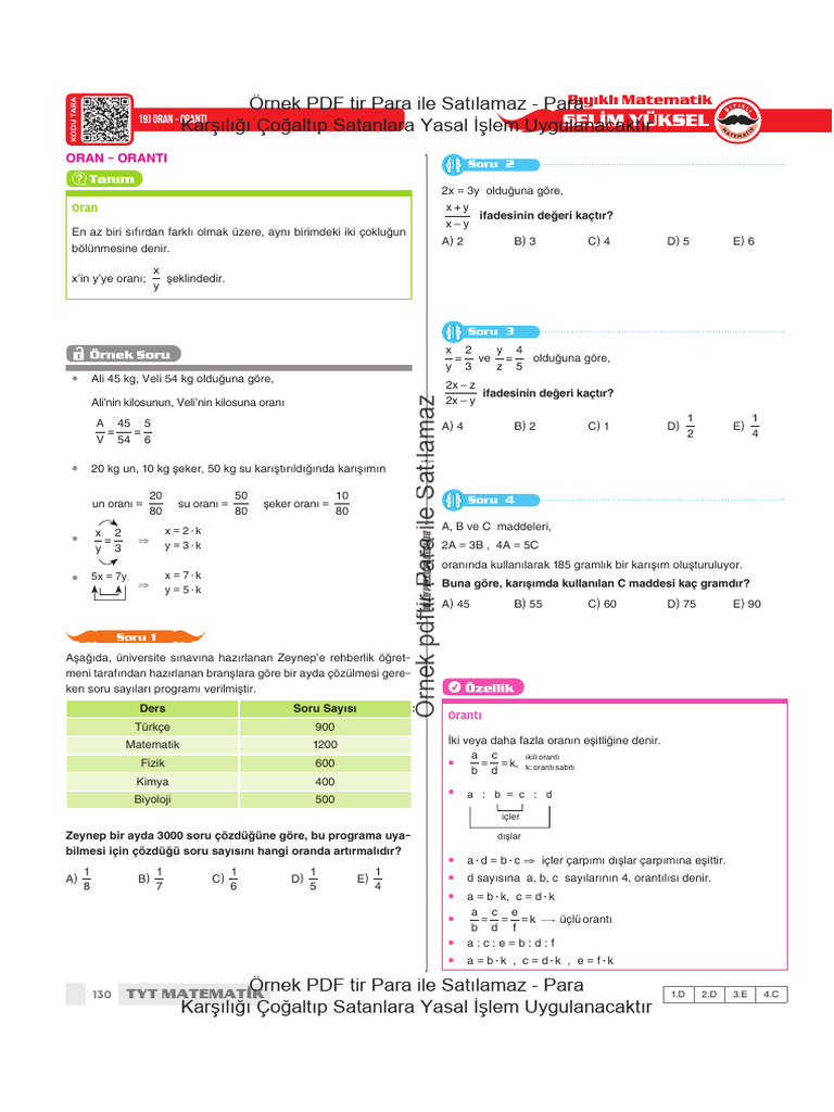 19 Oran Orantı | PDF