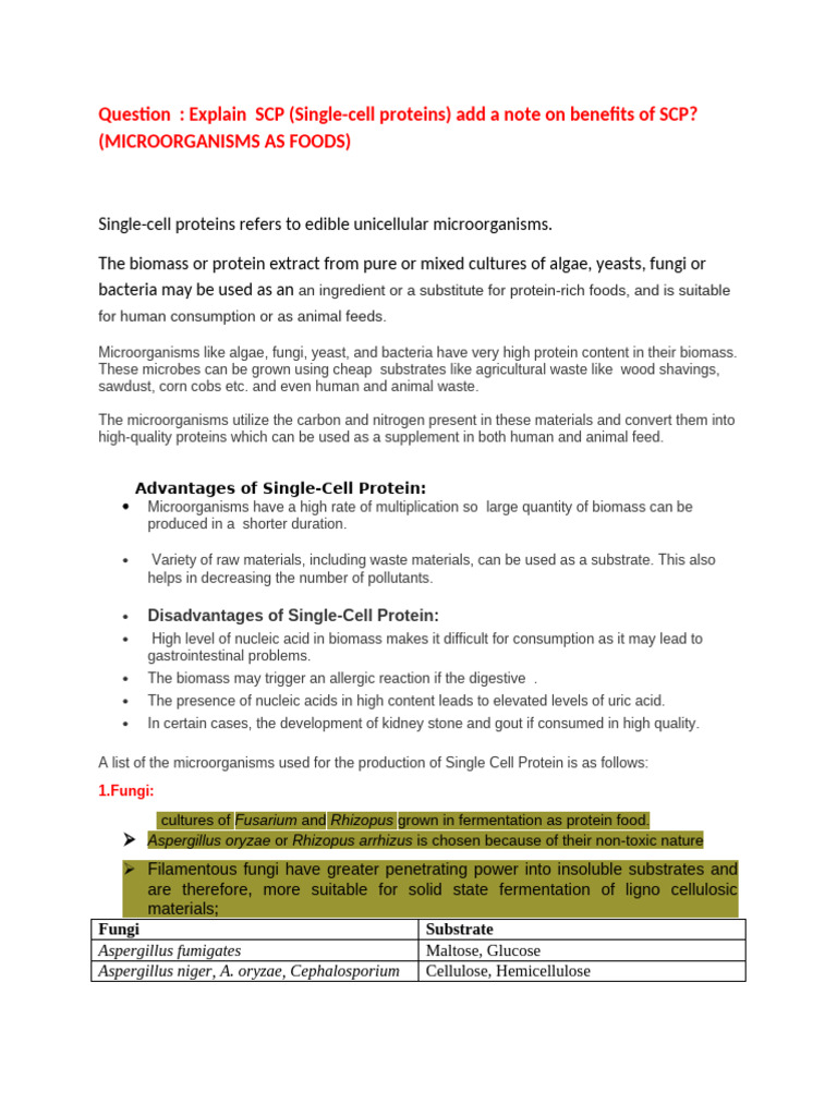 SCP | PDF | Yeast | Microorganism