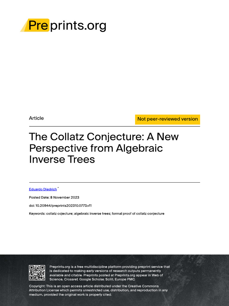 Preprints202310 0773 v11 | PDF | Conjecture | Axiom