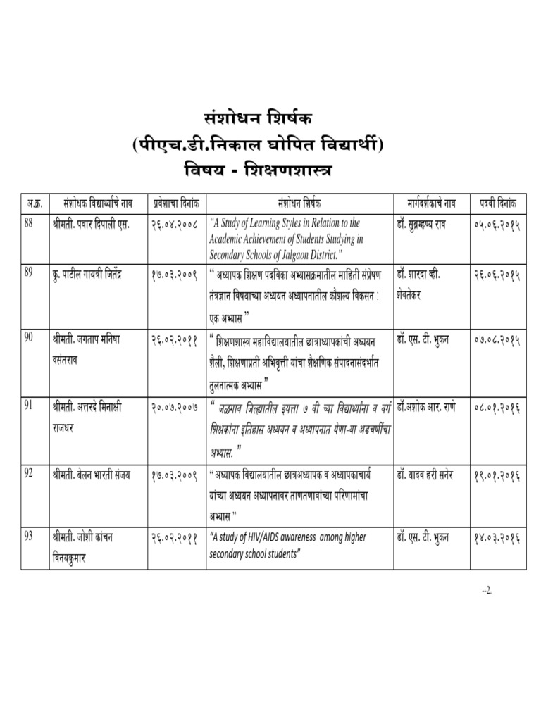 Education Titles North Uni | PDF