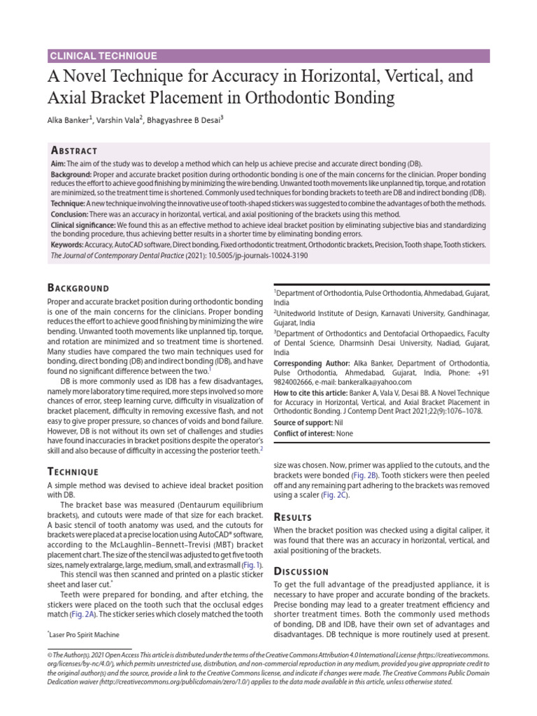 A Novel Technique For Accuracy in Horizontal, Vertical, and Axial ...