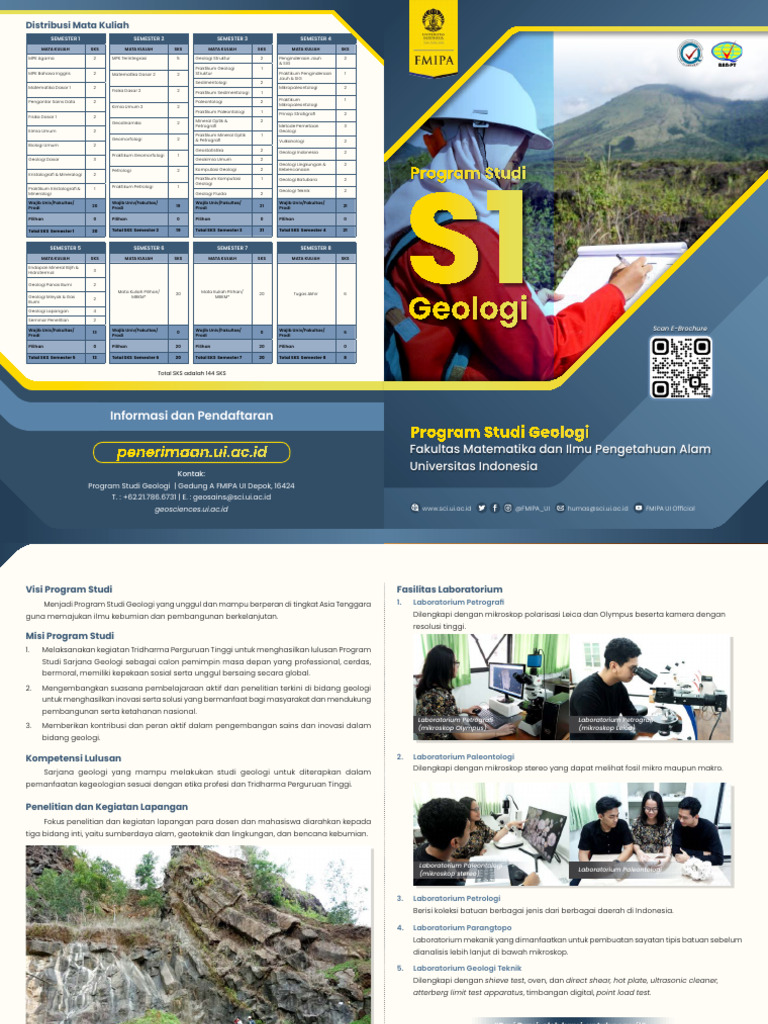 Brosur Program Studi S1 Geologi | PDF