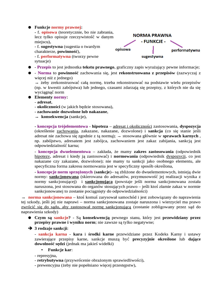 Prawoznawstwo Sciaga | PDF