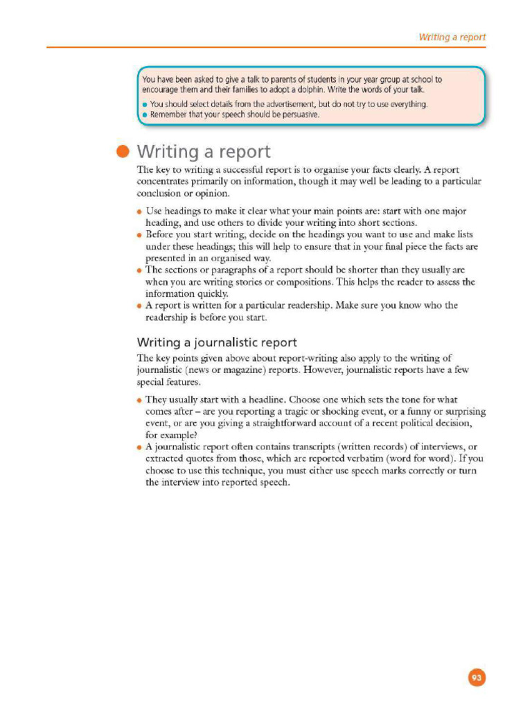 IGCSE - Cambridge CB - Report Writing | PDF