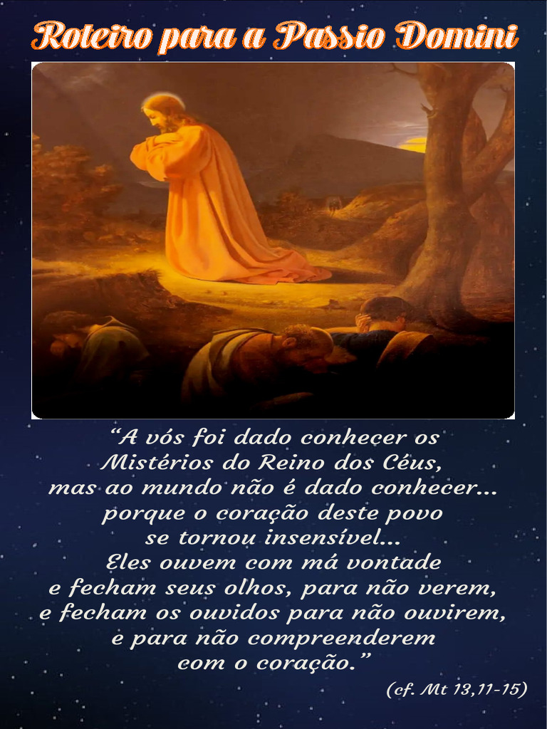 Roteiro da Passio Domini | PDF | Oração | Rosário