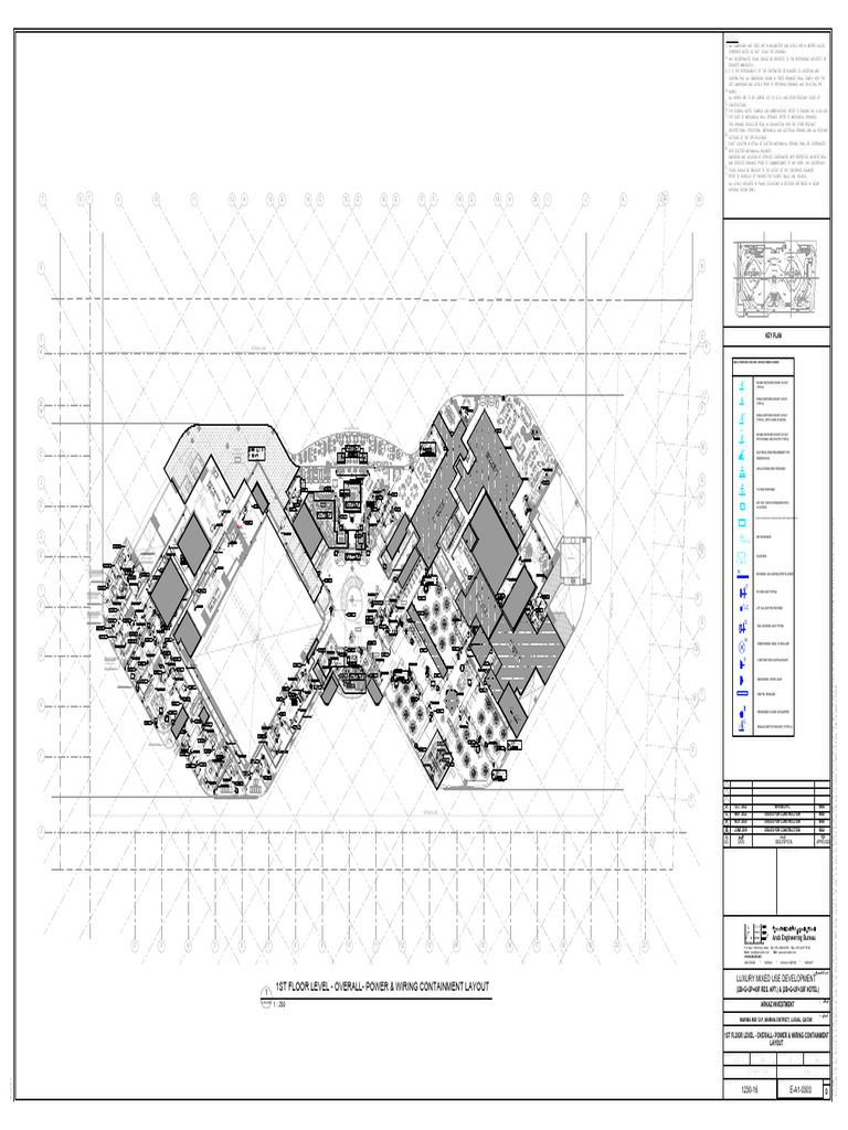 1St Floor Level - Overall-Power & Wiring Containment Layout | PDF | Architect