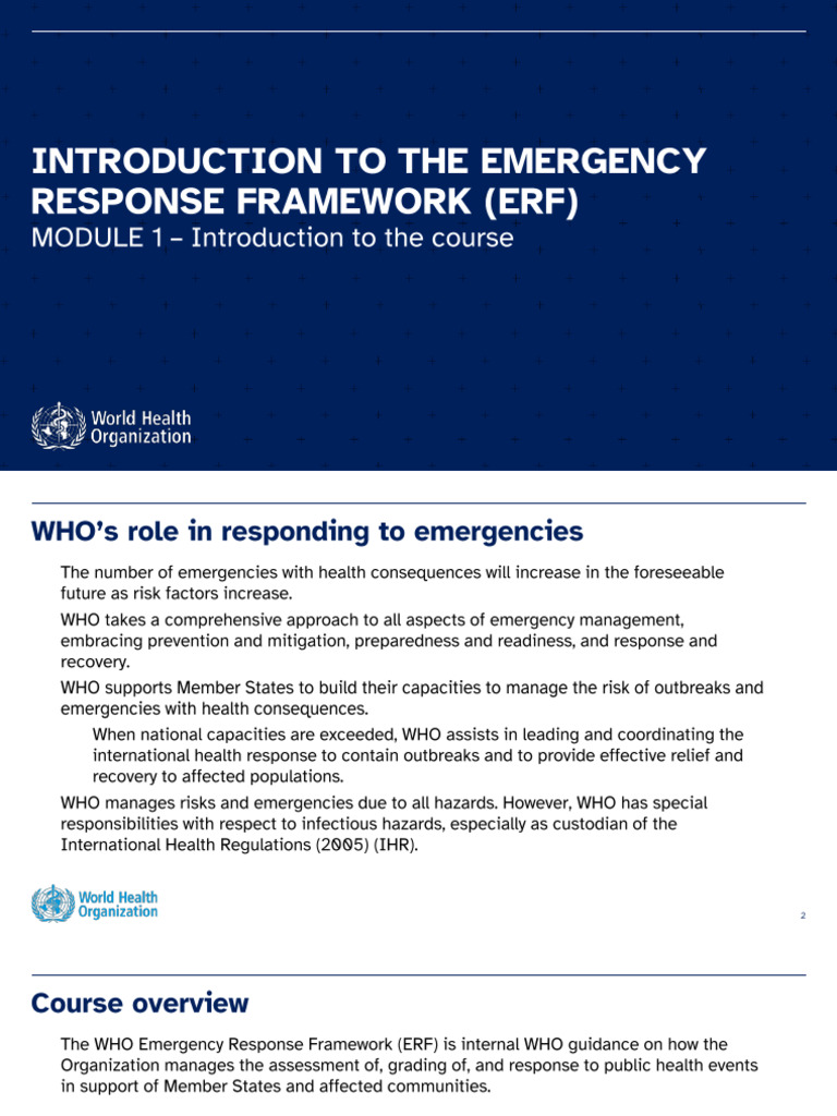 ERF Introduction Module1 EN | PDF