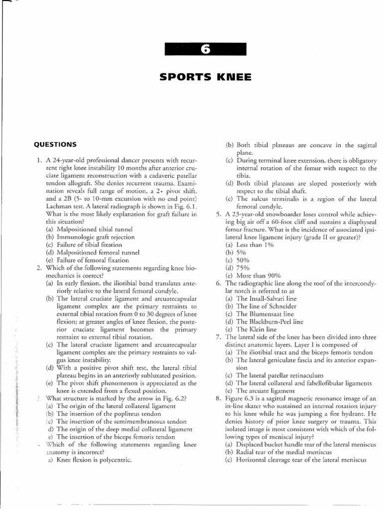Sports Knee Injury Diagnosis and Management | PDF | Knee | Joints