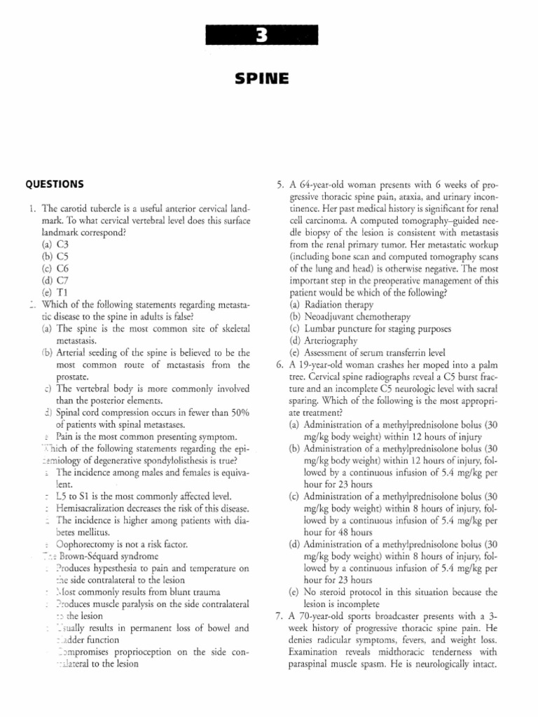 Black Book Spine | PDF | Vertebral Column | Back Pain